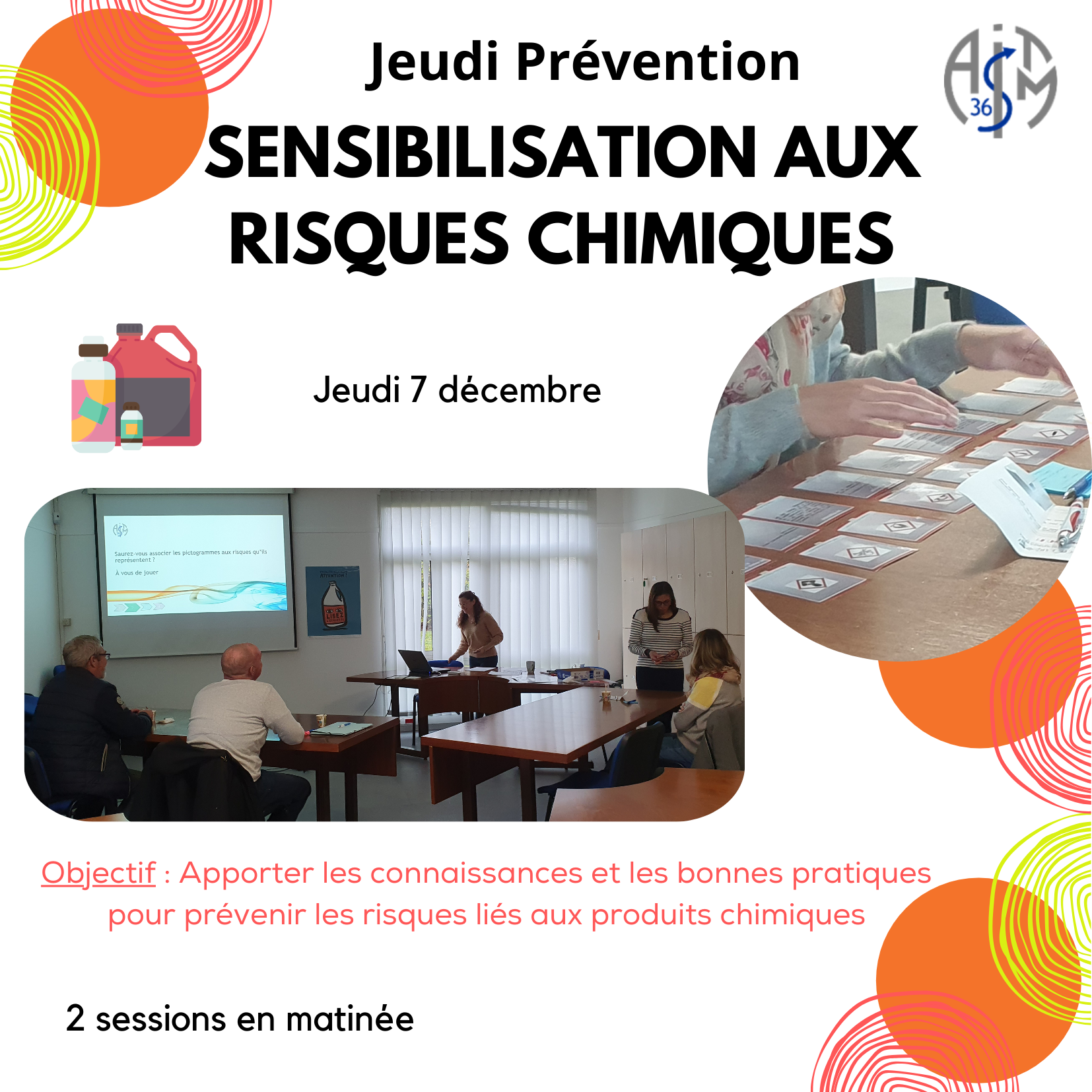 Les jeudis de prévention : Risques chimiques - AISMT36